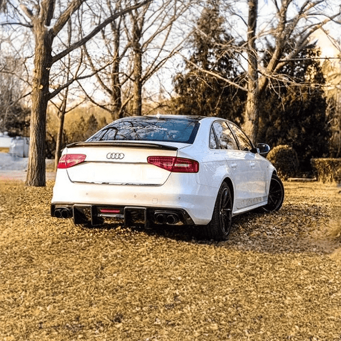 Audi A4/S4 (B8.5) Karbel Carbon Fibre Rear Diffuser LED