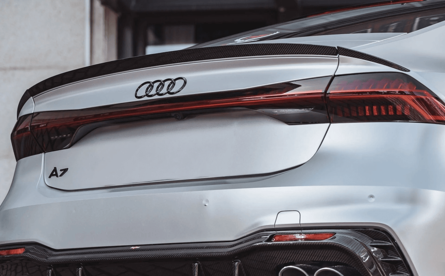 Audi A7/S7 (C8) BCTXE Carbon Fibre Rear Trunk Spoiler Ver.1