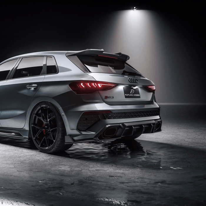 Audi RS3 8Y Hatchback Future Design Carbon Fiber Rear Spoiler