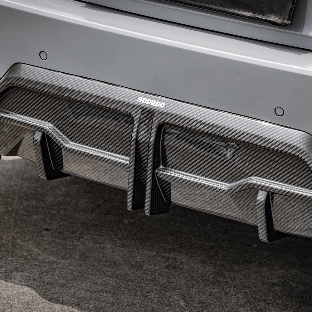 SOOQOO Carbon Fiber Rear Diffuser - Fits BMW 2 Series (G42)