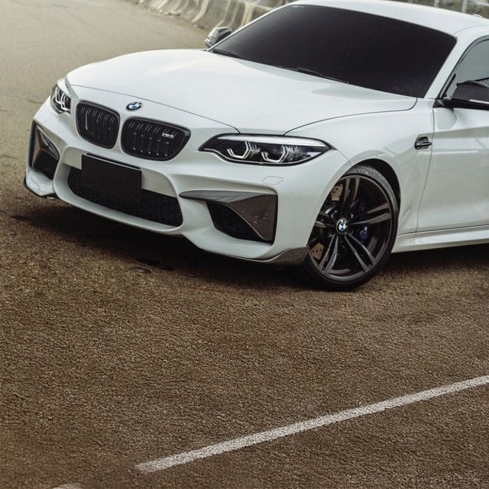 Future Design Carbon Fiber Front Vent Splitters - Fits BMW M2 (F87)