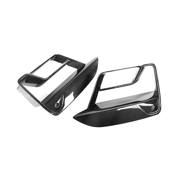 CS Style Carbon Fiber Front Bumper Vent Trim - Fits BMW M5 (F90)